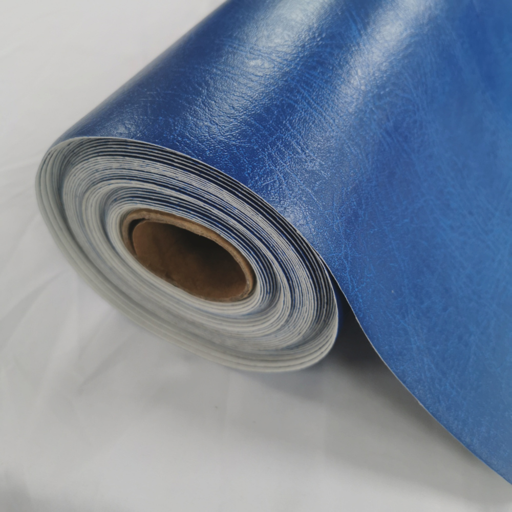 Royal Blue Distressed Leatherette Fabric, Distressed Leatherette Fabric ...